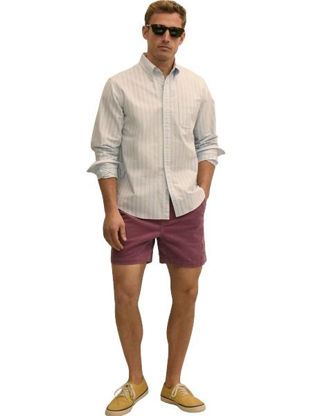 BROOKS BROTHERS Brooks Brothers 6" Friday Shorts in 8-Wale Cotton Corduroy